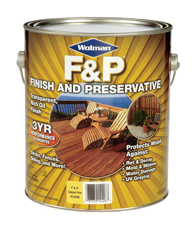 Wolman F&P Satin Golden Pine Oil-Based Wood Finish 1 gal - PaintPlace ...