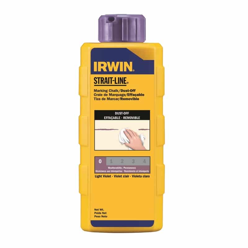 Irwin Strait-Line 6 oz Dust-Off Marking Chalk Light Violet 1 pk ...