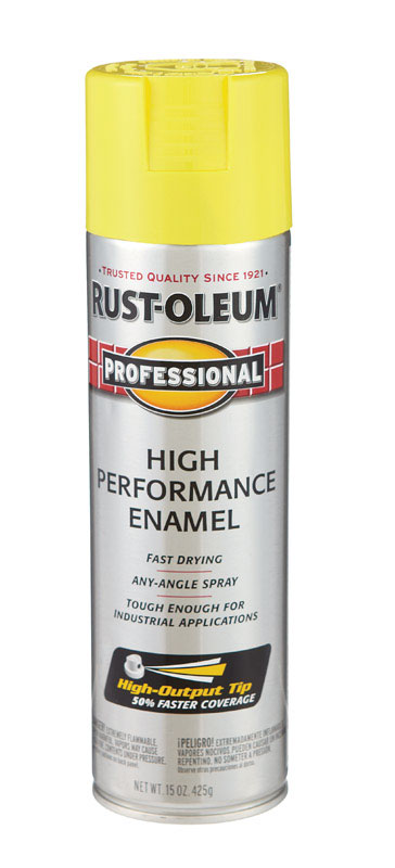 Rust-Oleum Professional Gloss Safety Yellow Spray Paint 15 oz ...