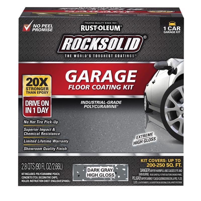 Rust-Oleum RockSolid Dark Gray Garage Floor Coating Kit 76 oz ...