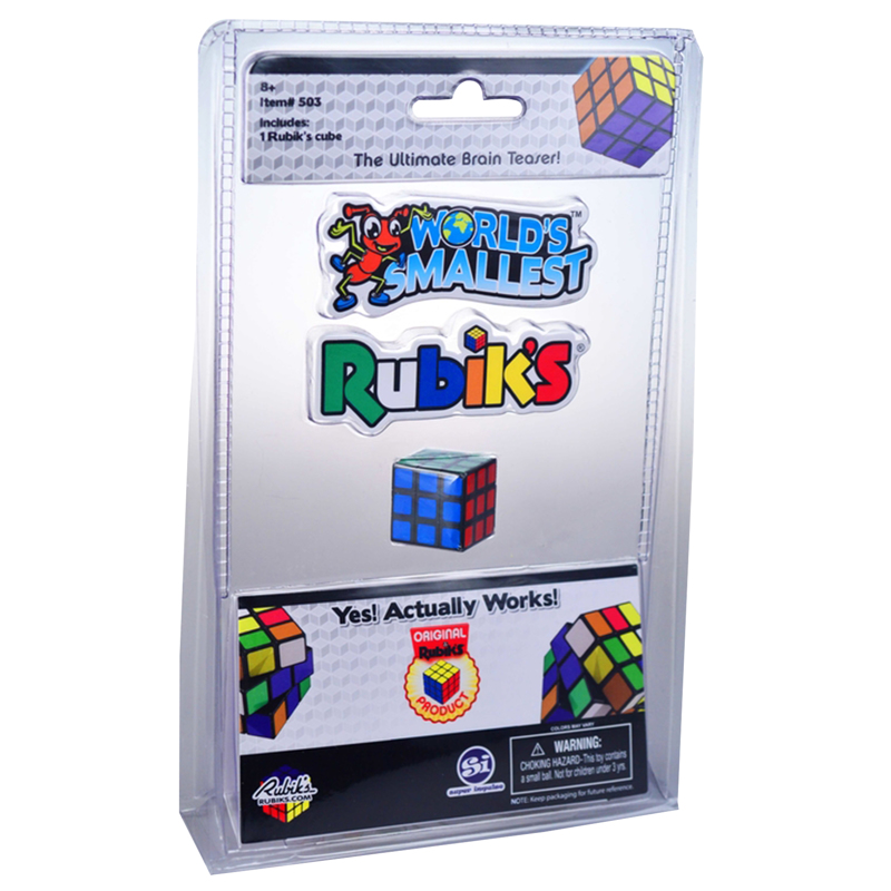 Super Impulse Worlds Smallest Rubiks Cube Plastic Multicolored ...